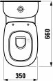 Laufen Mimo Close Coupled WCToilet Seat with Soft Close Toilet Seat ...