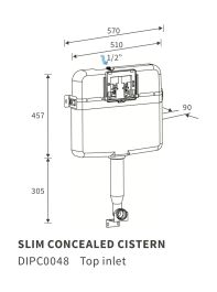 Slim Concealed Cistern