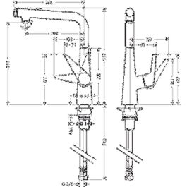 Hansgrohe Talis Select S Swan Pipe Sink Mixer HNG72820000