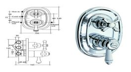 Ideal Standard Sottini Shower Valve Trevi Traditional built-in ...
