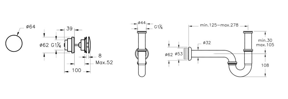 Vitra Toilet Spares A45149_A45117