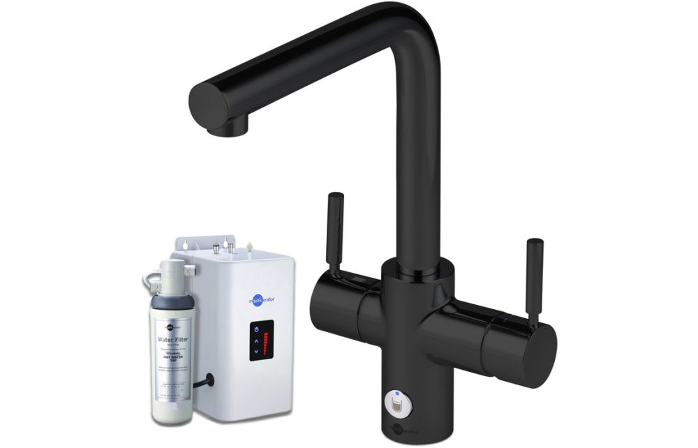 InSinkErator 4N1 L Shape Tap Neo Tank & Filter Pack - Velvet Black