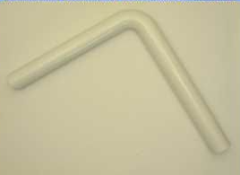 Flush pipe Bend D 50 / 44mm L 39 / 35cm white