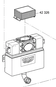 Grohe Inspection Flushing Toilet Cisterns 42326000 concealed fittings ...