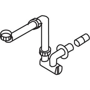 J428467 Ideal Standard Space saving waste pipe and trap