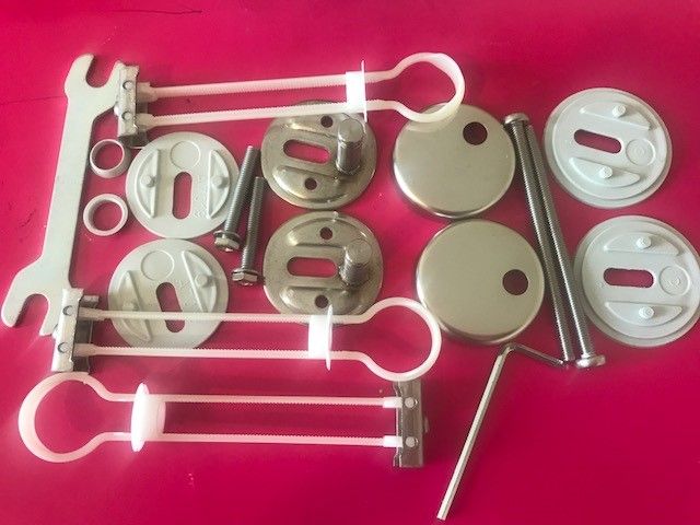 Pressalit Delight Toilet Seat Hinges (Top Fix) D02 / Pressalit D02999 ...