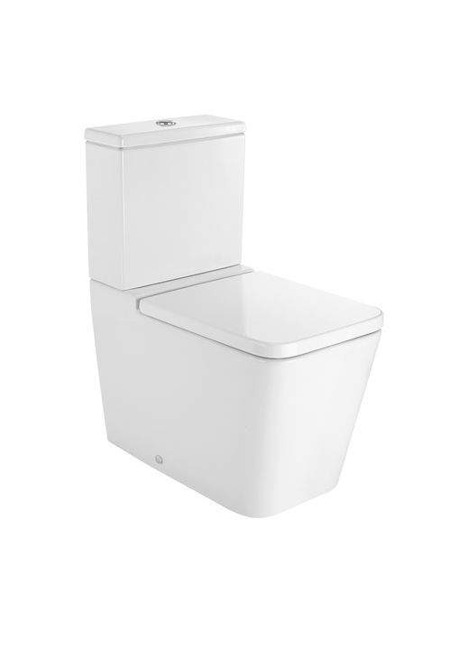 Roca Inspira SQUARE - Back to wall close-coupled WC with dual outlet ...