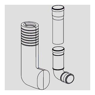 SANIT Adjustable flush pipe with cladding conc. cistern 8cm 03.377.00..0000