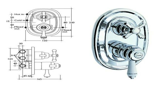 Ideal Standard Sottini Shower Valve Trevi Traditional built-in ...